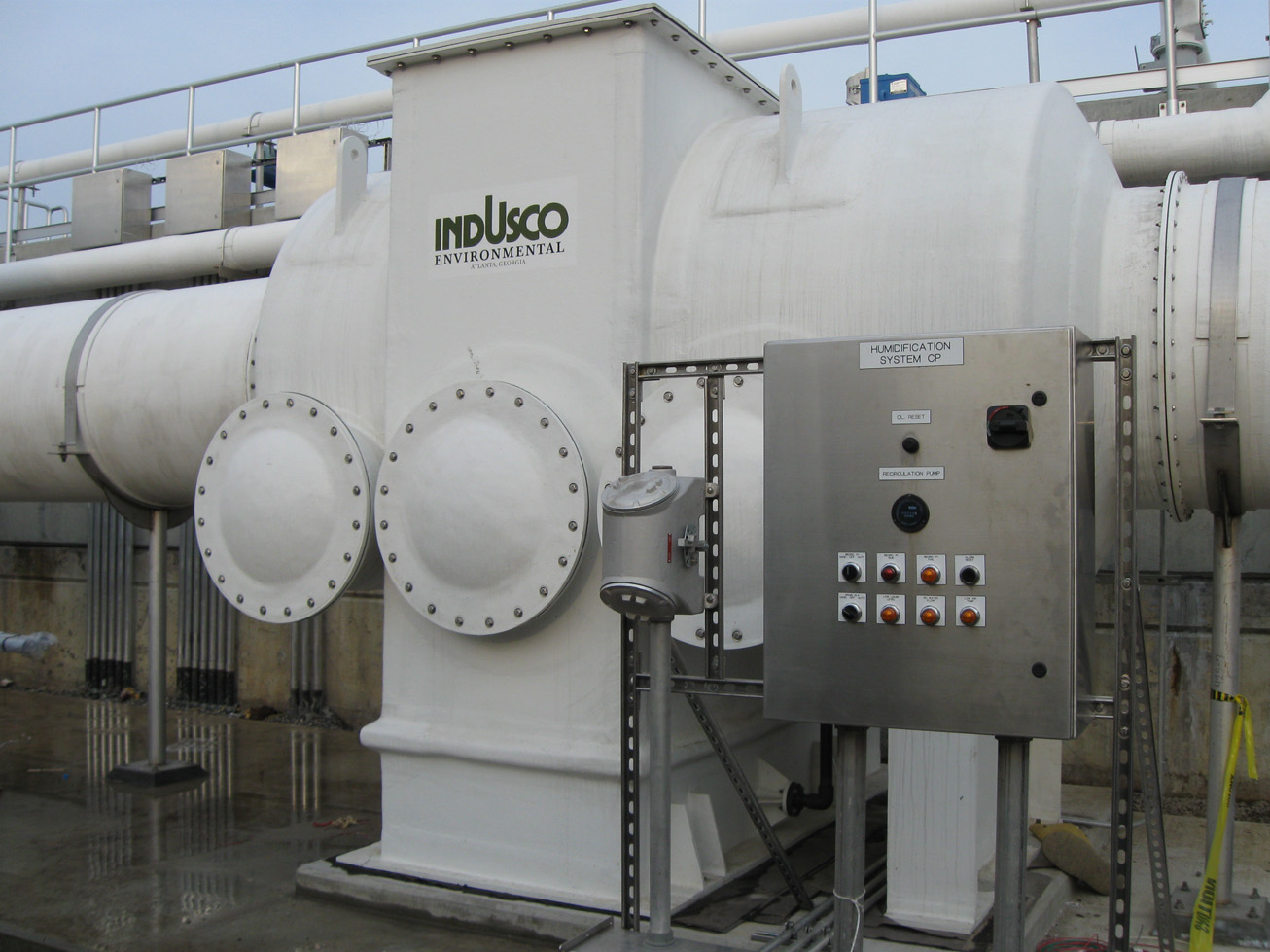 Bio Filter Humidification Scrubber - and Control and Control Panel ...