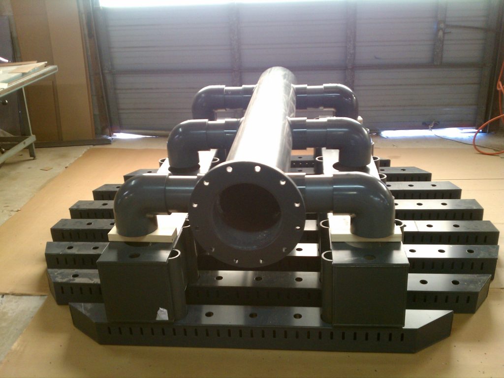 Complete Weir Header Assembly - PVC Material - INDUSCO Environmental