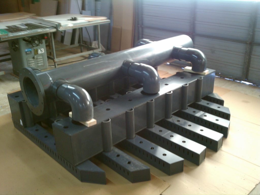 Liquid Distributor with Feed Piping | INDUSCO Environmental